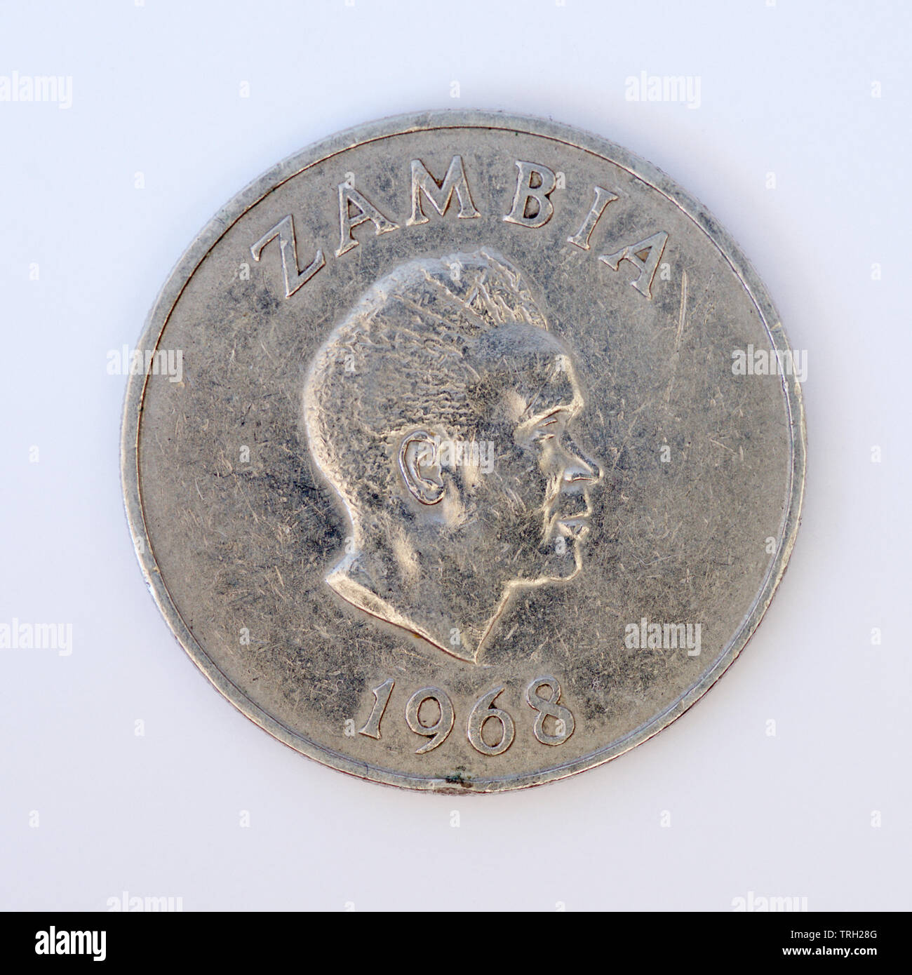 Zambia 20 Ngwee Coin - 1968 Stock Photo - Alamy