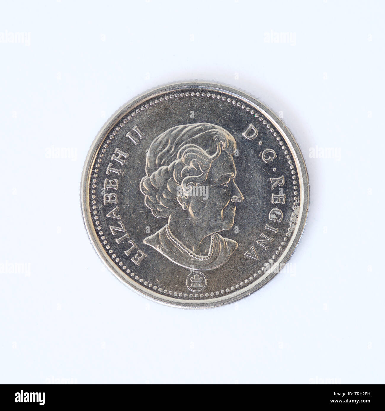 Canada 25 Cents - Elizabeth II Coin - 2006 Stock Photo - Alamy