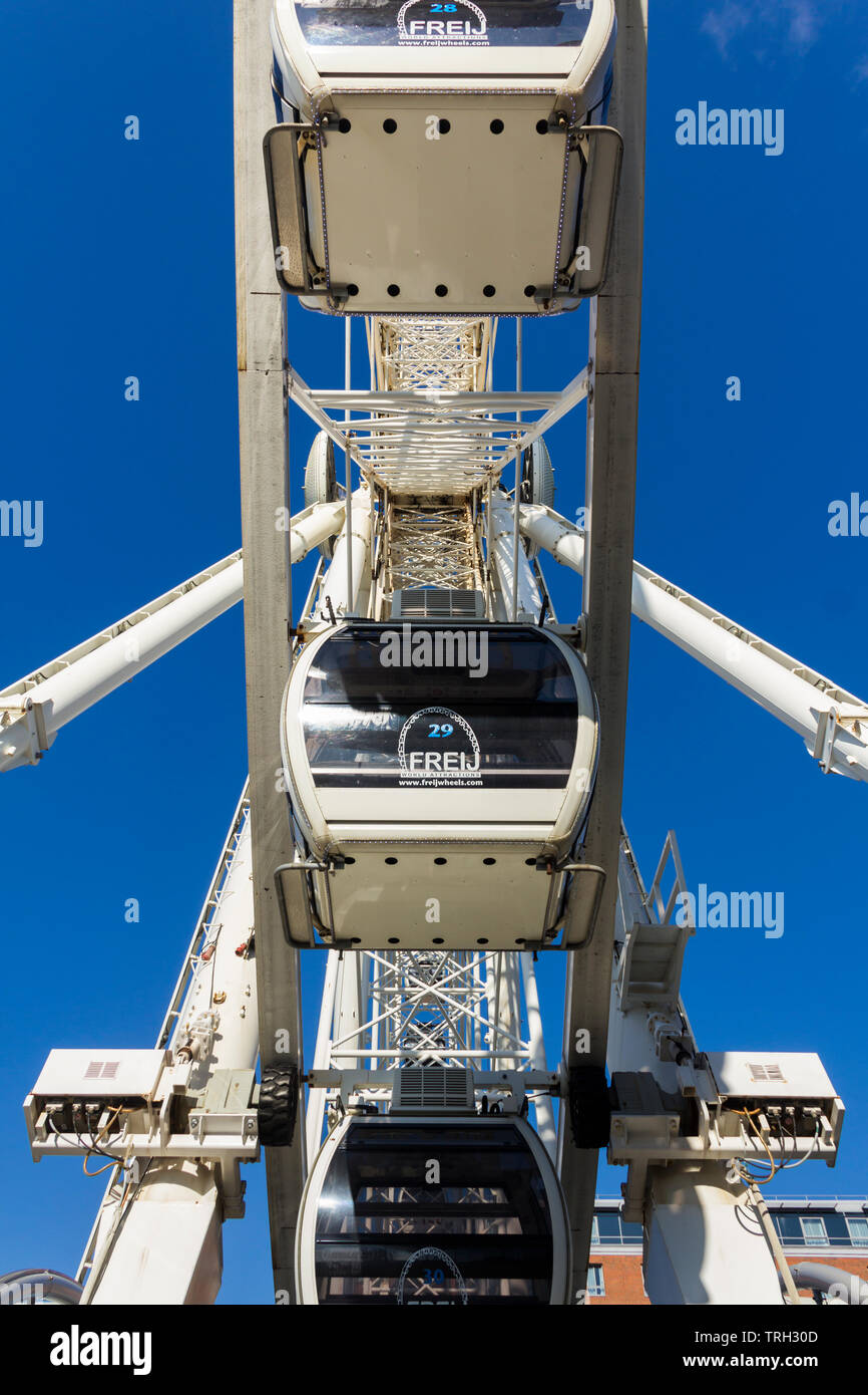 The Wheel of Liverpool ferris wheel ride, sited next to Duke's Dock and ...