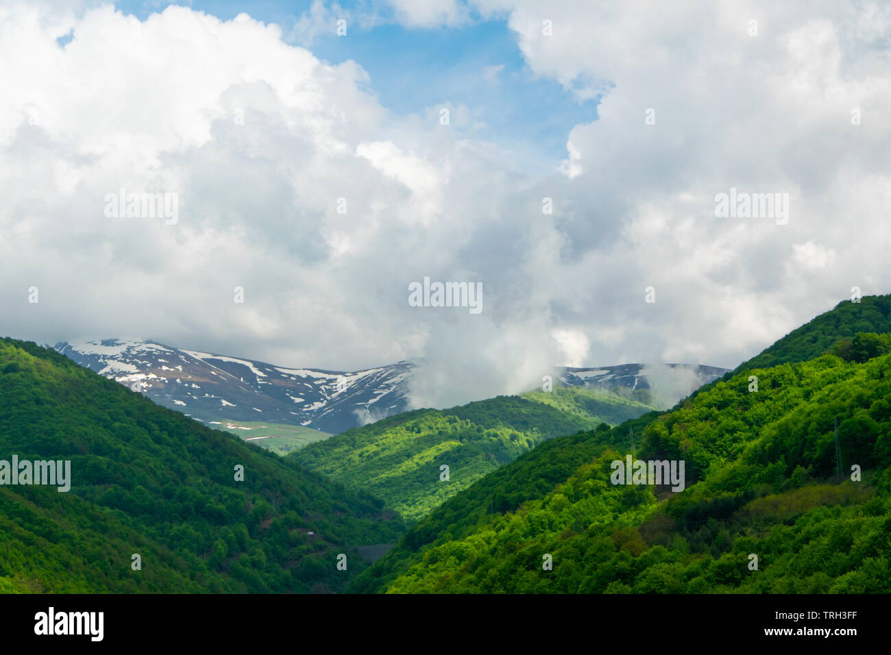 Scenic green hills. Bulgarian landscape Stock Photo - Alamy