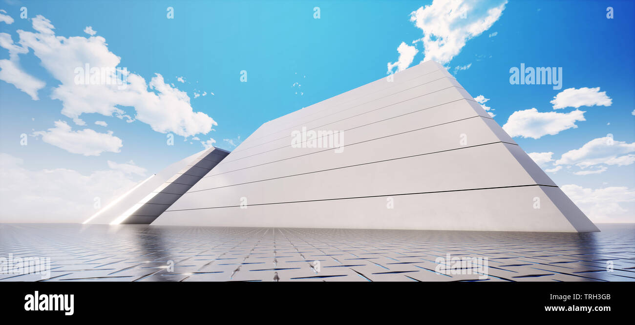 Colorful abstract panoramic background: metal tunnel. (Car backplate ...