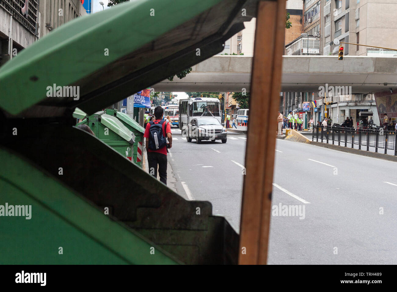 Caracas,venezuela. People walking through the streets of the Colonial ...