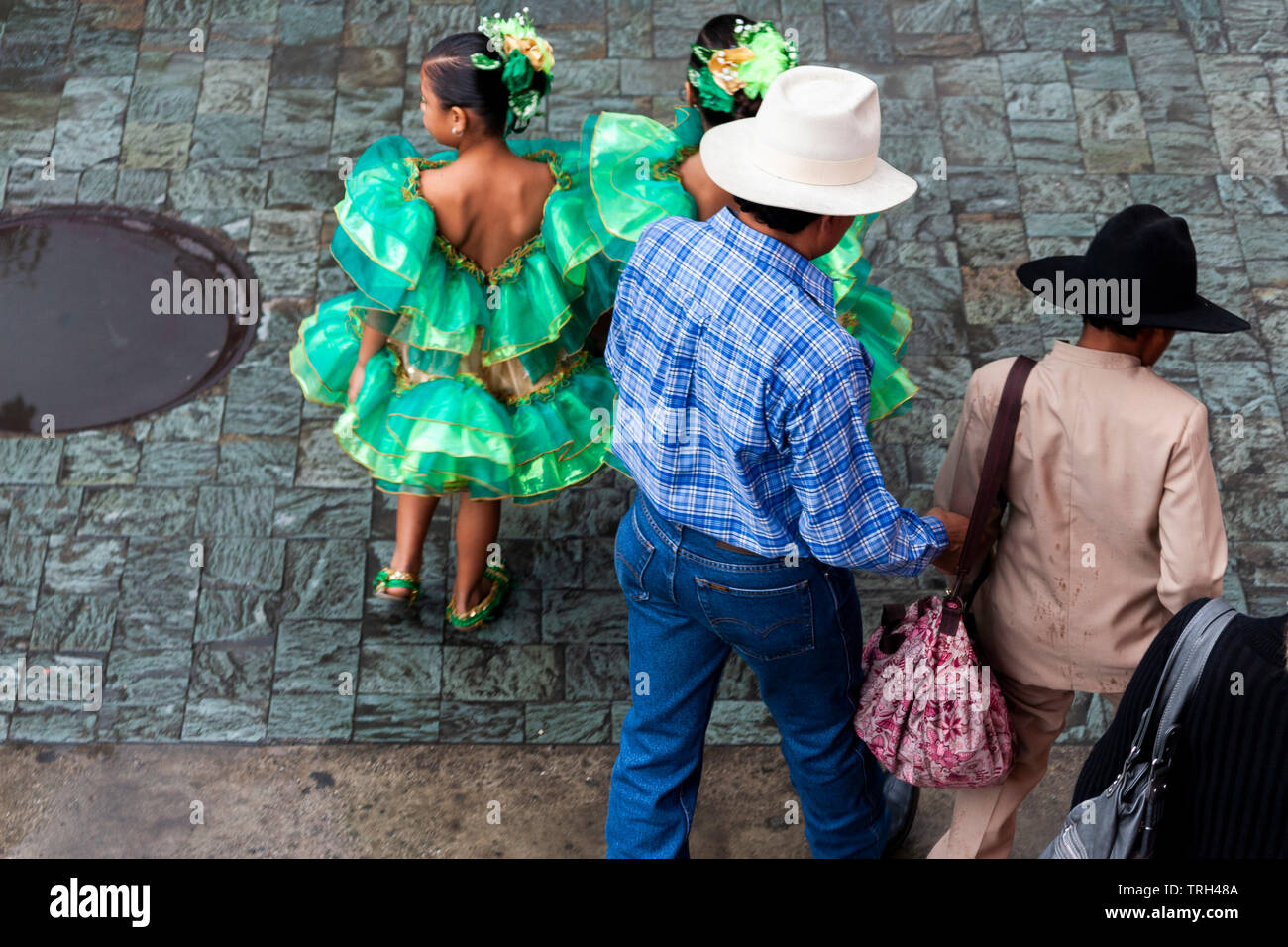 Caracas,Venezuela. People walking through the streets of the Colonial ...