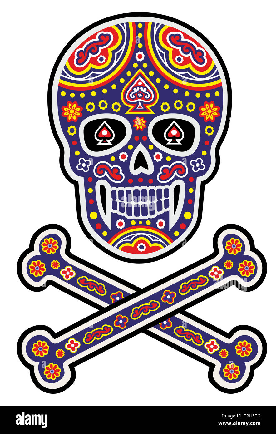 Gothic sign with skull, grunge vintage design t shirts Stock Photo - Alamy