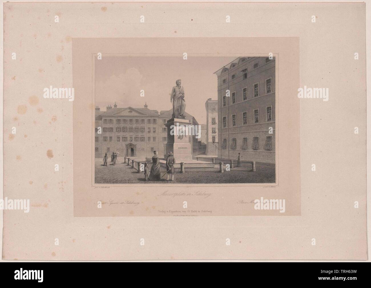 monument Wolfgang Amadeus Mozart (1756-1791), monument on the ...