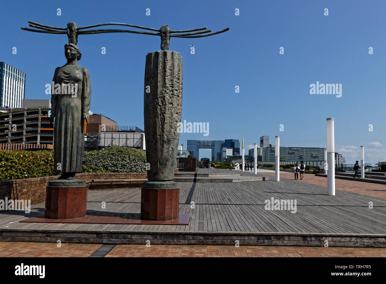 TOKYO, JAPAN, May 17, 2019 : Odaiba, a large artificial island across ...