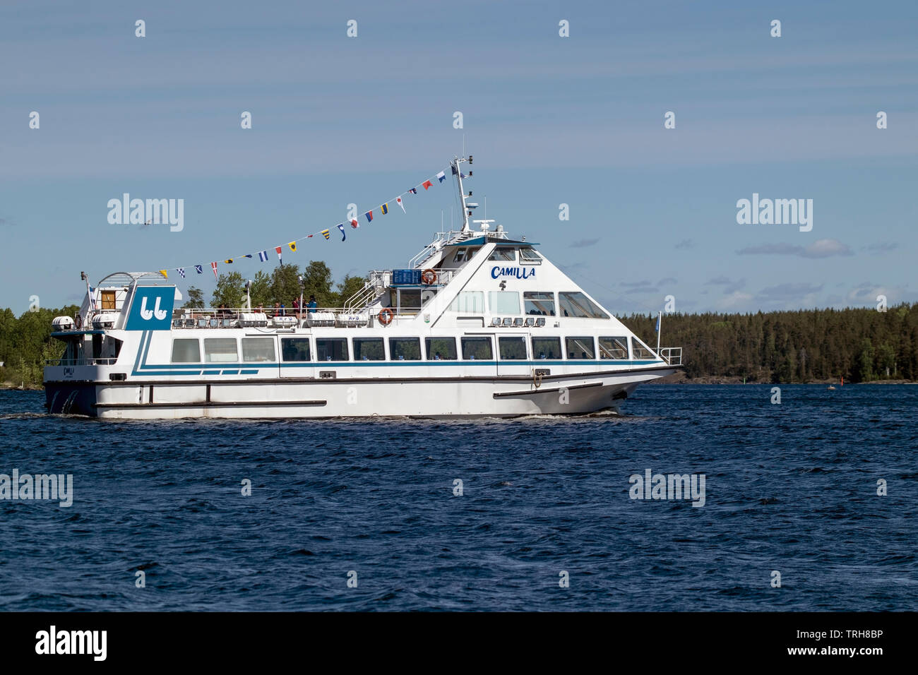 cruise ship Camilla, lake Saimaa in Lappeenranta Finland Stock Photo ...
