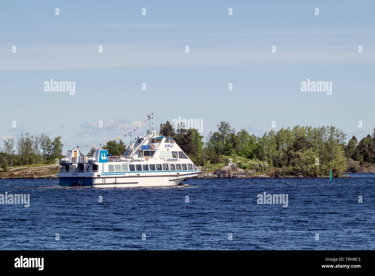 cruise ship Camilla, lake Saimaa in Lappeenranta Finland Stock Photo ...