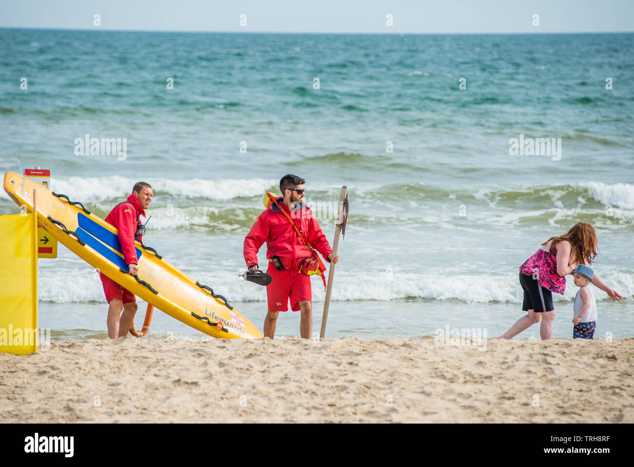 Lifeguards at bournemouth beach hi-res stock photography and images - Alamy