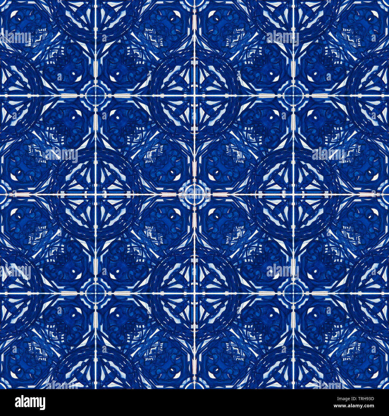 Azulejos concept background. It's a seamless texture Stock Photo - Alamy