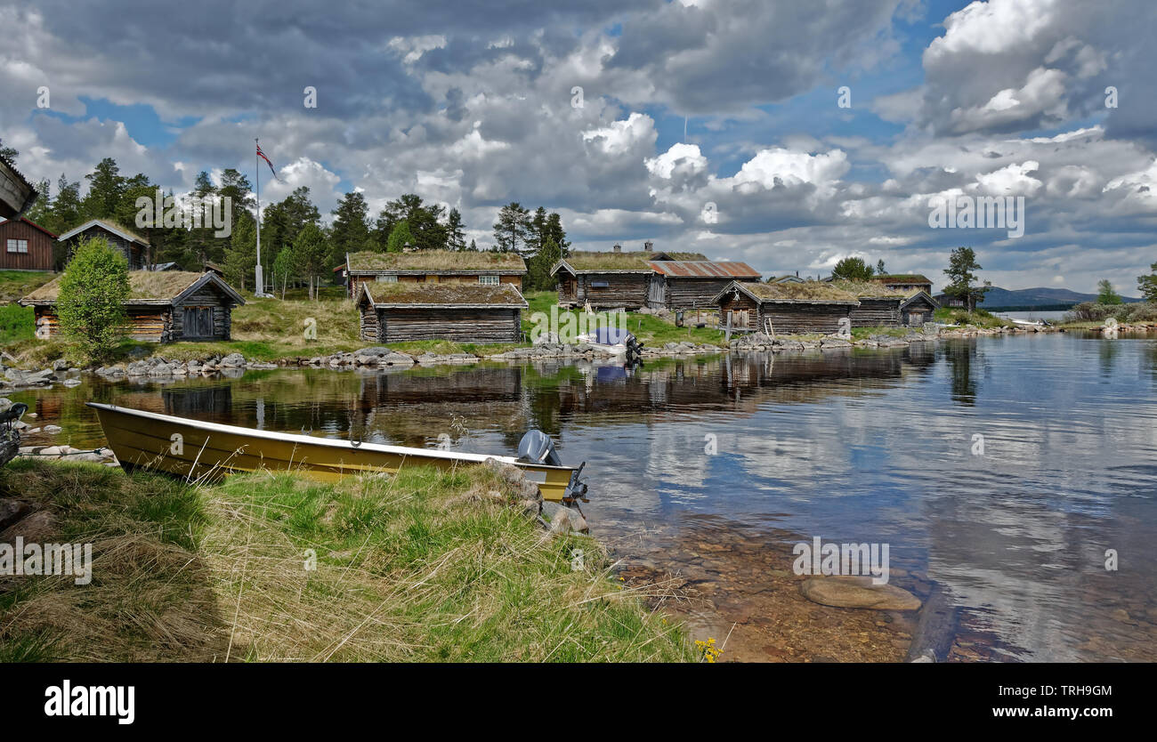 Norway. Fiskevollen in Rendalen Stock Photo - Alamy
