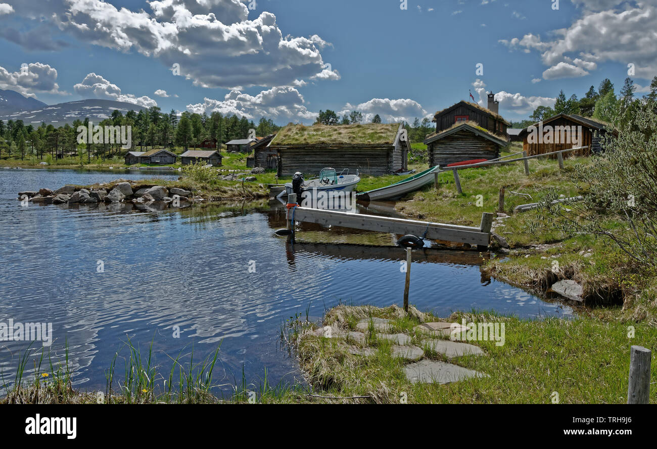 Norway. Fiskevollen in Rendalen Stock Photo - Alamy