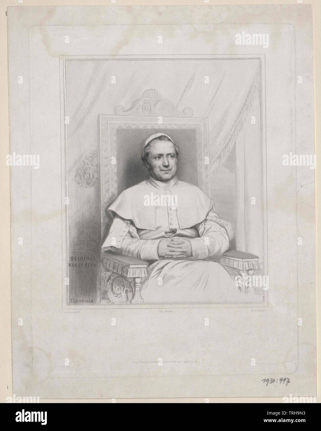 Pius ix papa hi-res stock photography and images - Alamy