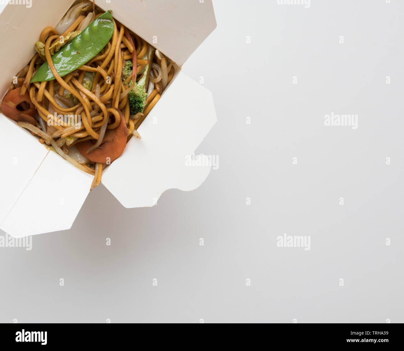 Chinese takeaway Food photography captured from above Stock Photo - Alamy