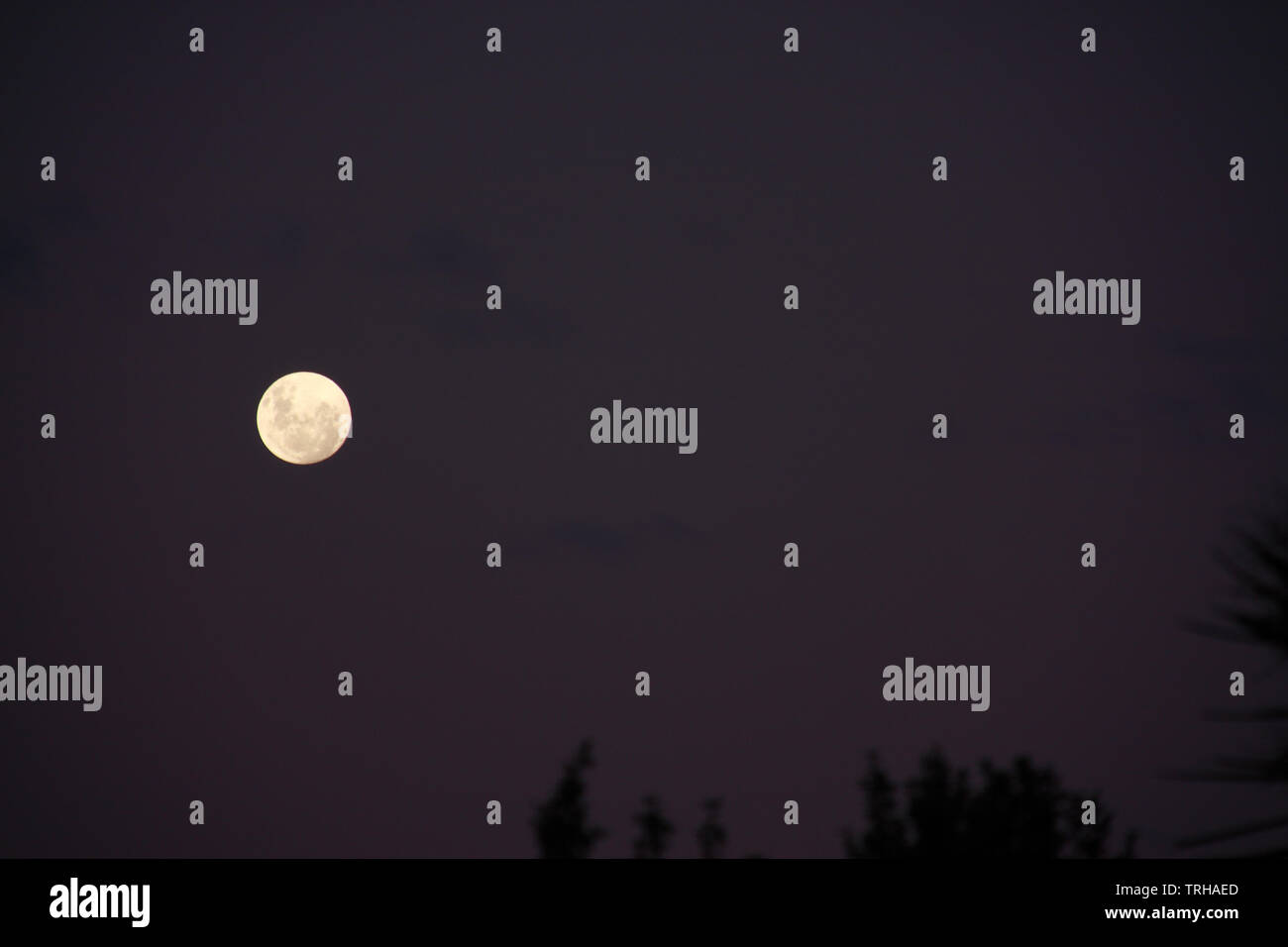 Full moon on january night hi-res stock photography and images - Alamy