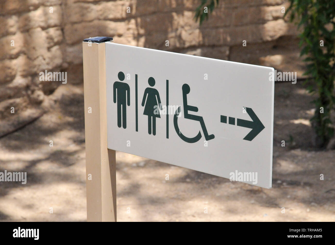 Public toilet sign men, women and handicapped rest rooms Stock Photo ...