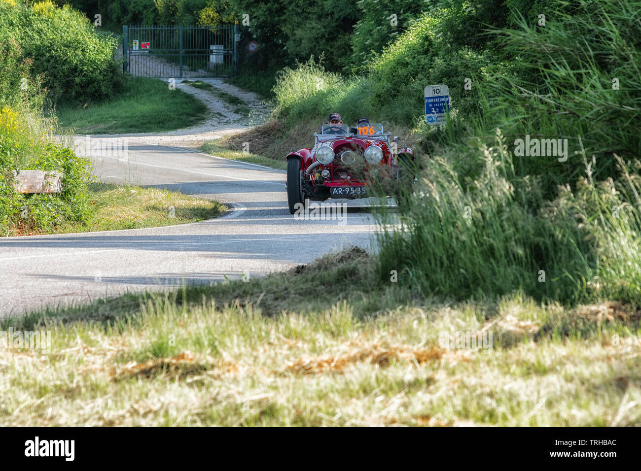 PESARO COLLE SAN BARTOLO , ITALY - MAY 17 - 2018 : ASTON MARTIN 2 LITRE ...