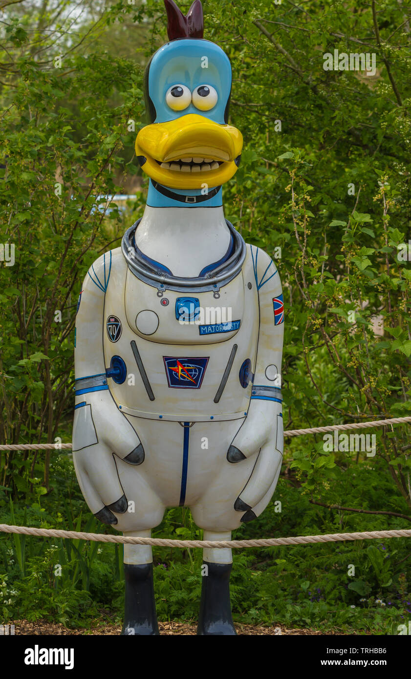 Dusty Duck at Slimbridge, created by Aardman Animations and designed by ...