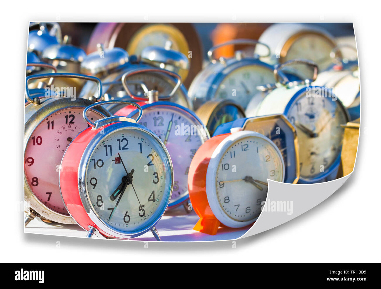 Time flies clock Cut Out Stock Images & Pictures - Alamy