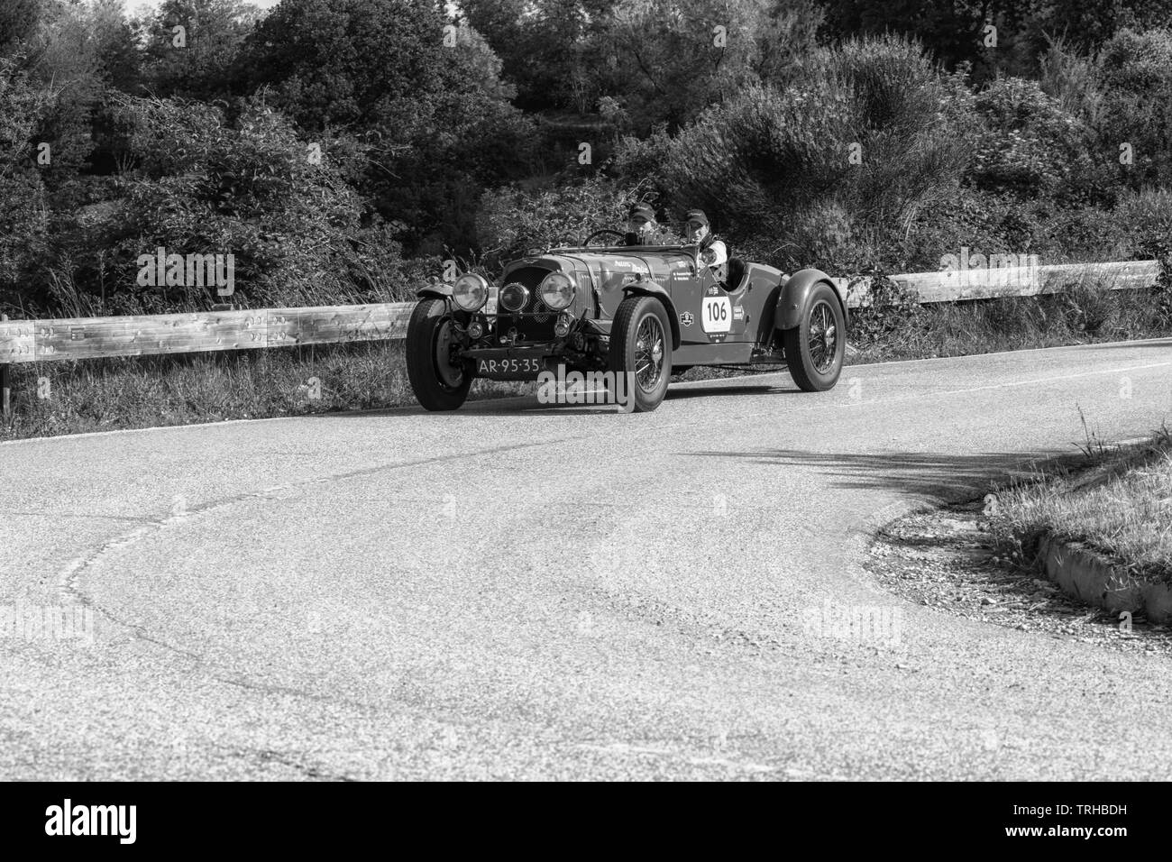 PESARO COLLE SAN BARTOLO , ITALY - MAY 17 - 2018 : ASTON MARTIN 2 LITRE ...