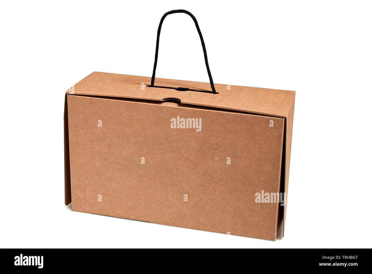 Blank shoe box with handle isolated on white Stock Photo - Alamy