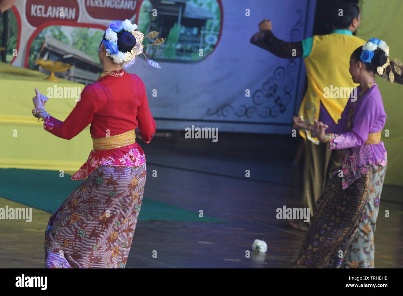 Traditional dance performance in Malacca city by local dancers men and ...