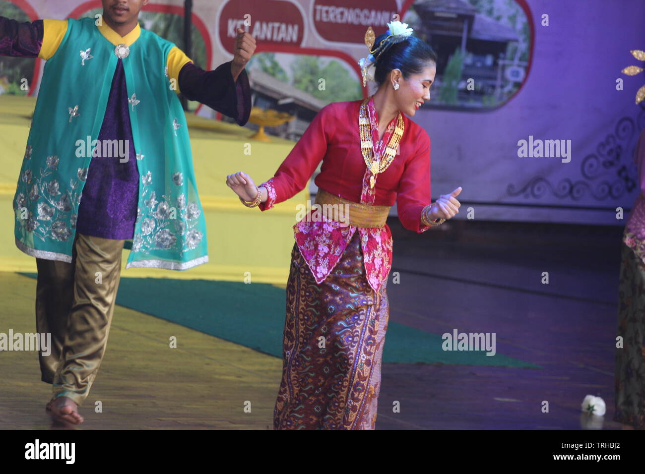 Traditional dance performance in Malacca city by local dancers men and ...