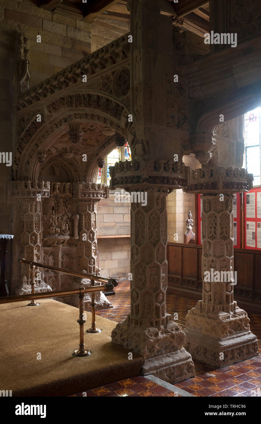 The Babington Monument, St. Winifred`s Church, Kingston-on-Soar ...