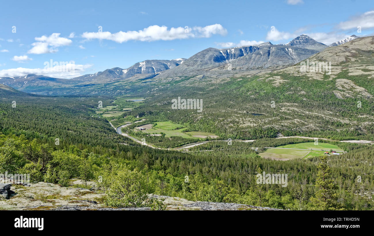 Norway. Wanderung zur Alm Bakkeseter in Rondane Stock Photo - Alamy