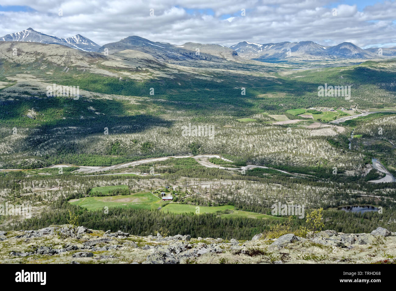 Norway. Wanderung zur Alm Bakkeseter in Rondane Stock Photo - Alamy