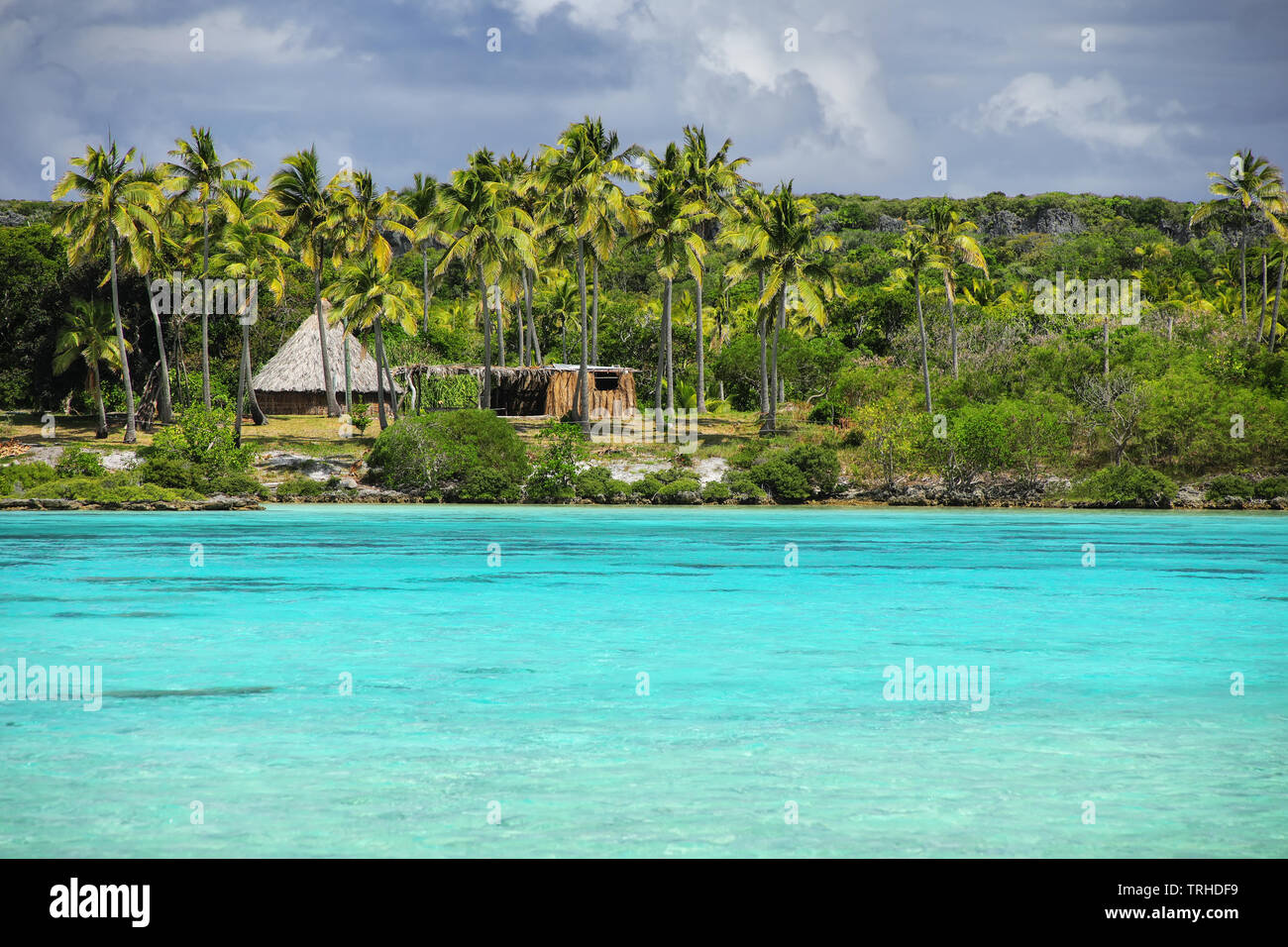 View of Faiava Island from Ouvea, Loyalty Islands, New Caledonia ...