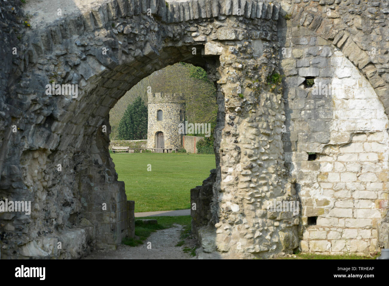 Lewes Cluniac Priory ruins, East Sussex, UK Stock Photo - Alamy
