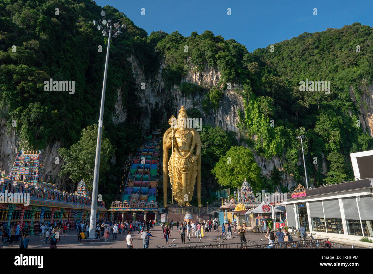 Batu Caves, Kuala Lumpur, 1st May 2019 - Panorama view of Batu Caves ...