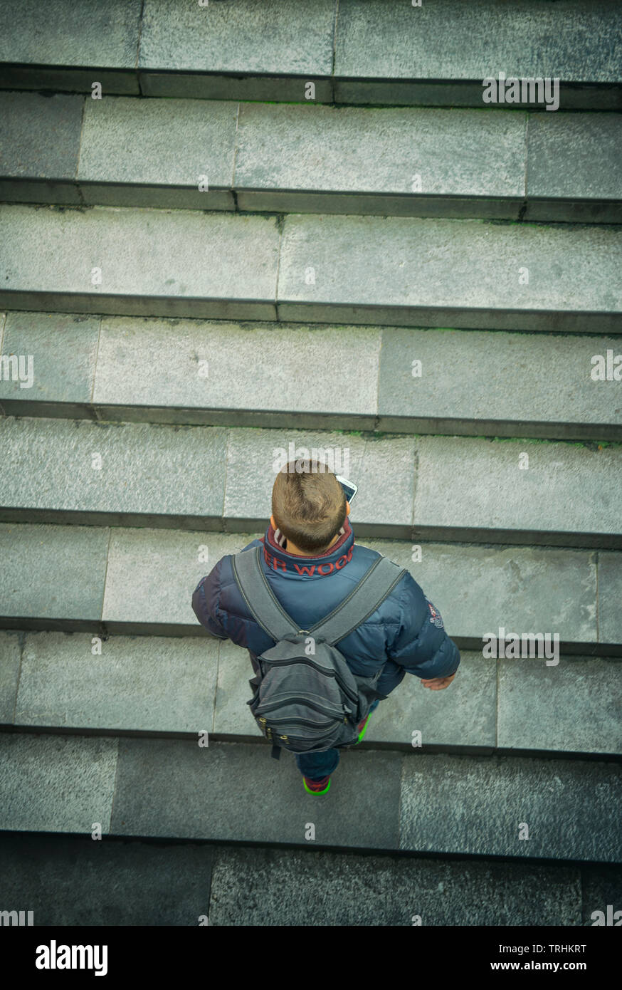 Walking up a flight of stairs hi-res stock photography and images - Alamy