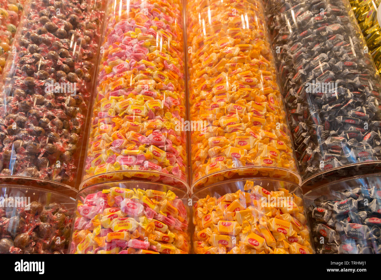 The Hague, the Netherlands - June 6 2019: candy store in The Hague with ...
