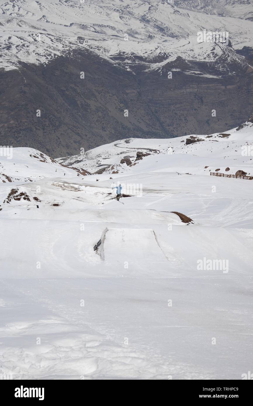 snow day at valle nevado, chile Stock Photo - Alamy
