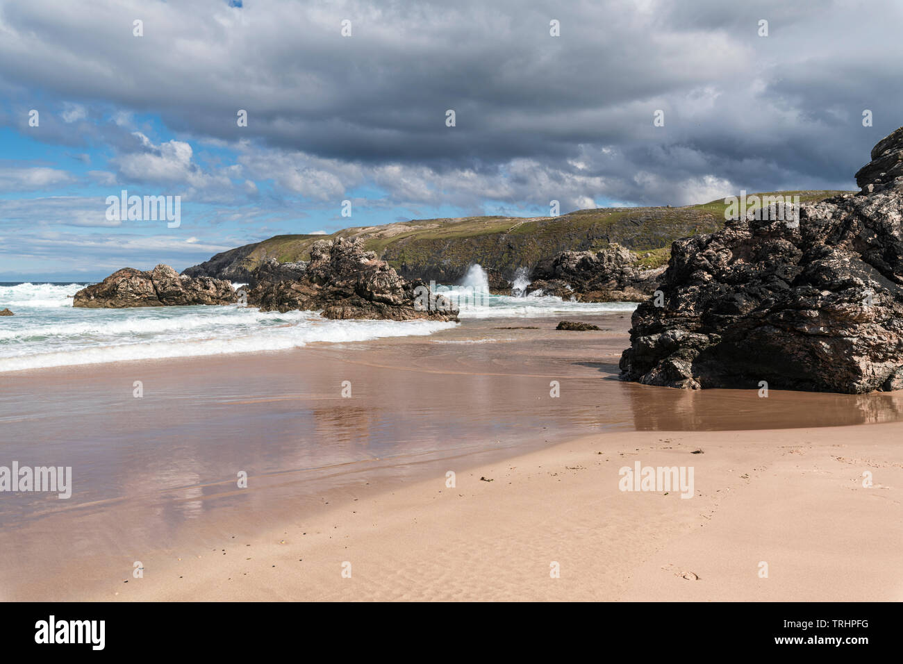 Sango bay near Durness in Southerland, on the north coast of Scotland ...