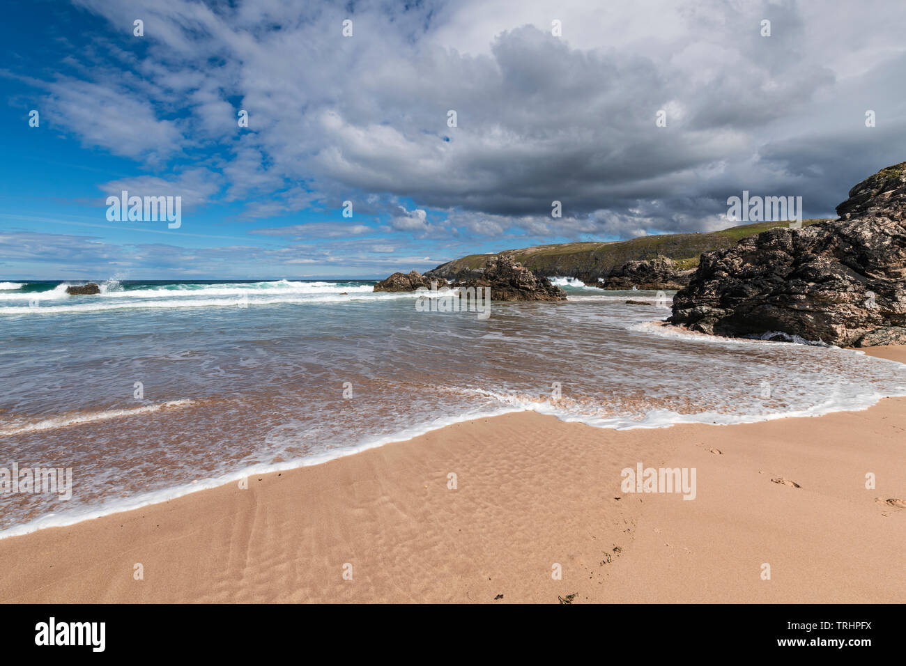 Sango bay near Durness in Southerland, on the north coast of Scotland ...