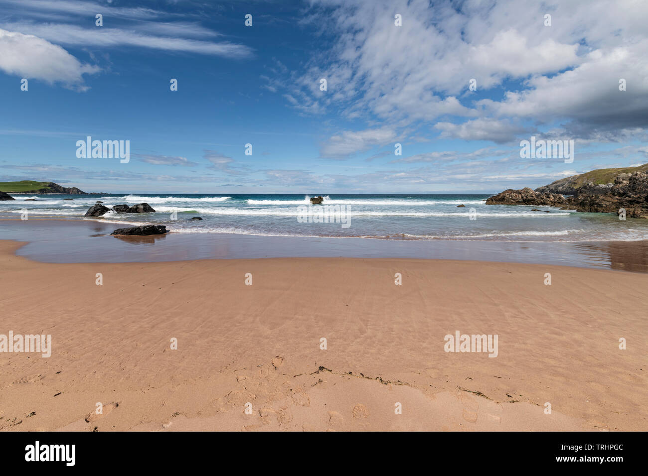 Sango bay near Durness in Southerland, on the north coast of Scotland ...
