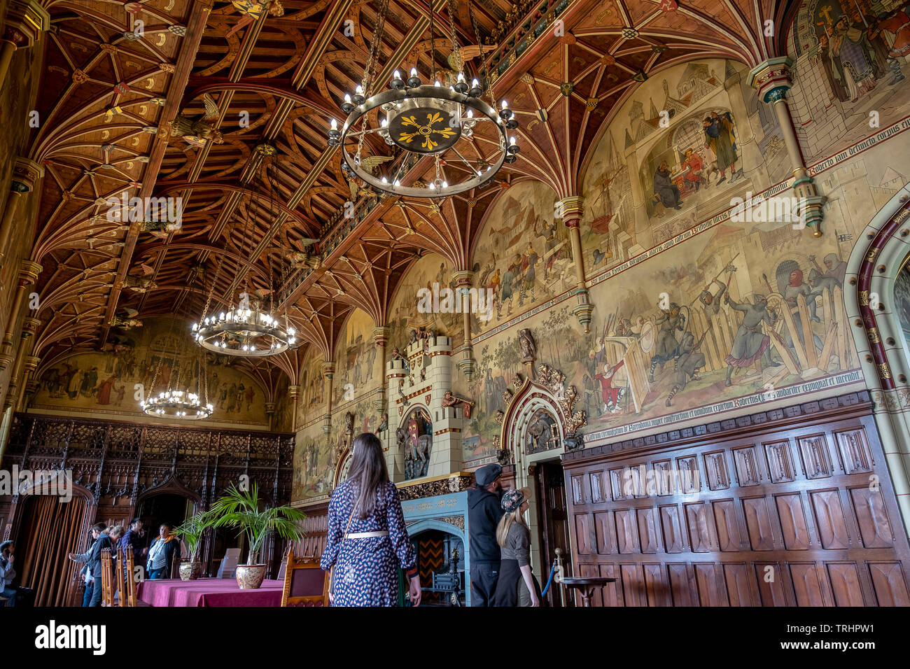 Cardiff castle banqueting hall hi-res stock photography and images - Alamy
