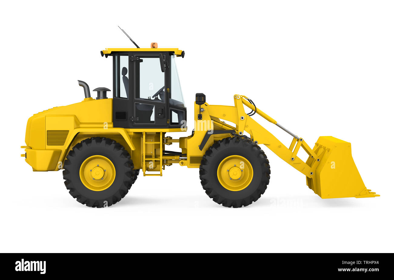 Wheel Loader Bulldozer Isolated Stock Photo - Alamy