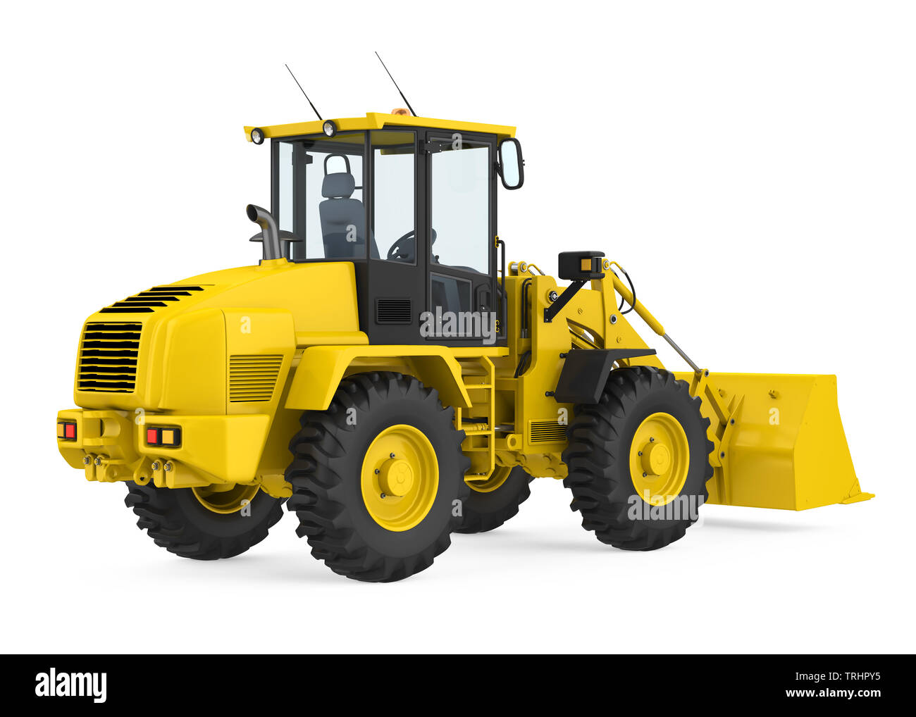 Wheel Loader Bulldozer Isolated Stock Photo - Alamy