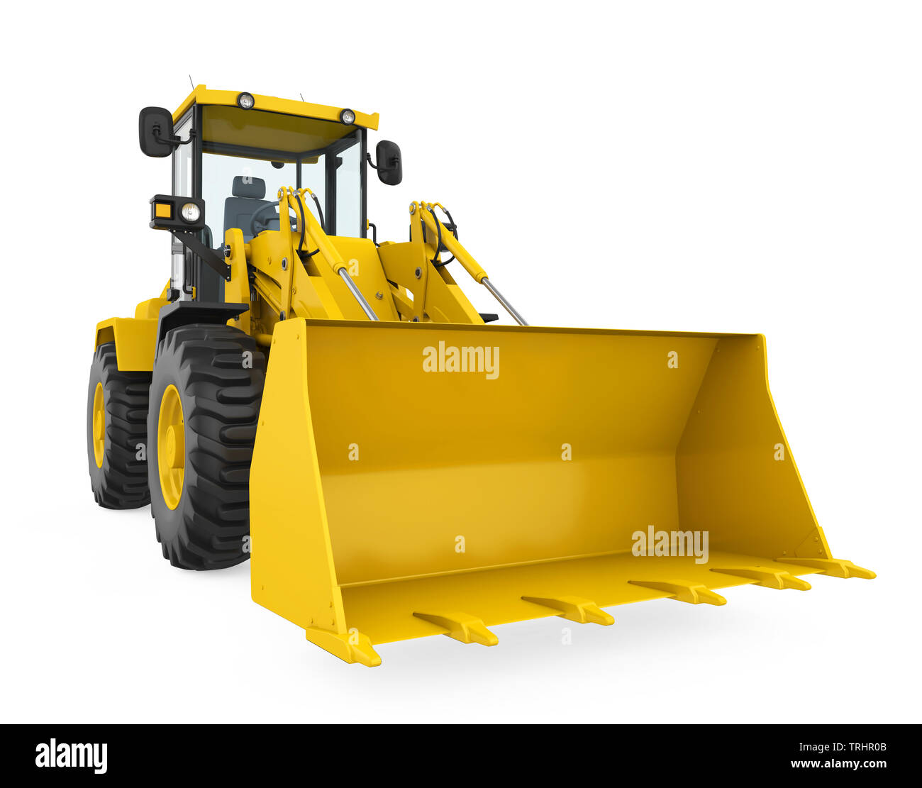 Wheel Loader Bulldozer Isolated Stock Photo - Alamy