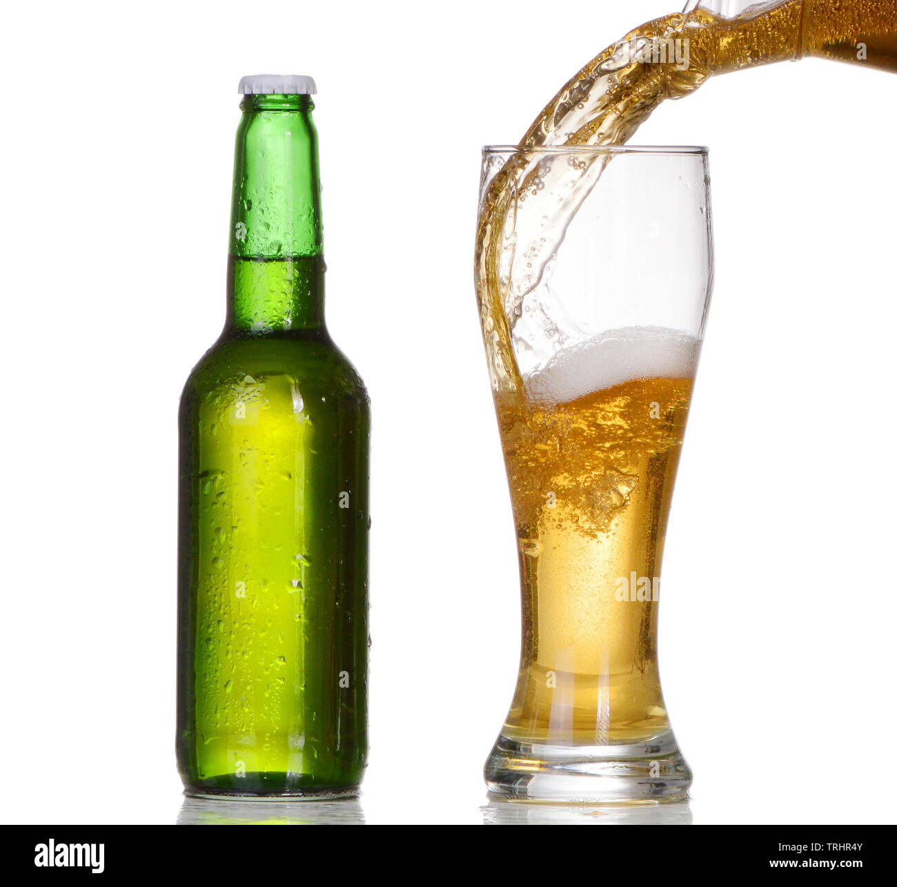 Overflow beer bottle hi-res stock photography and images - Alamy