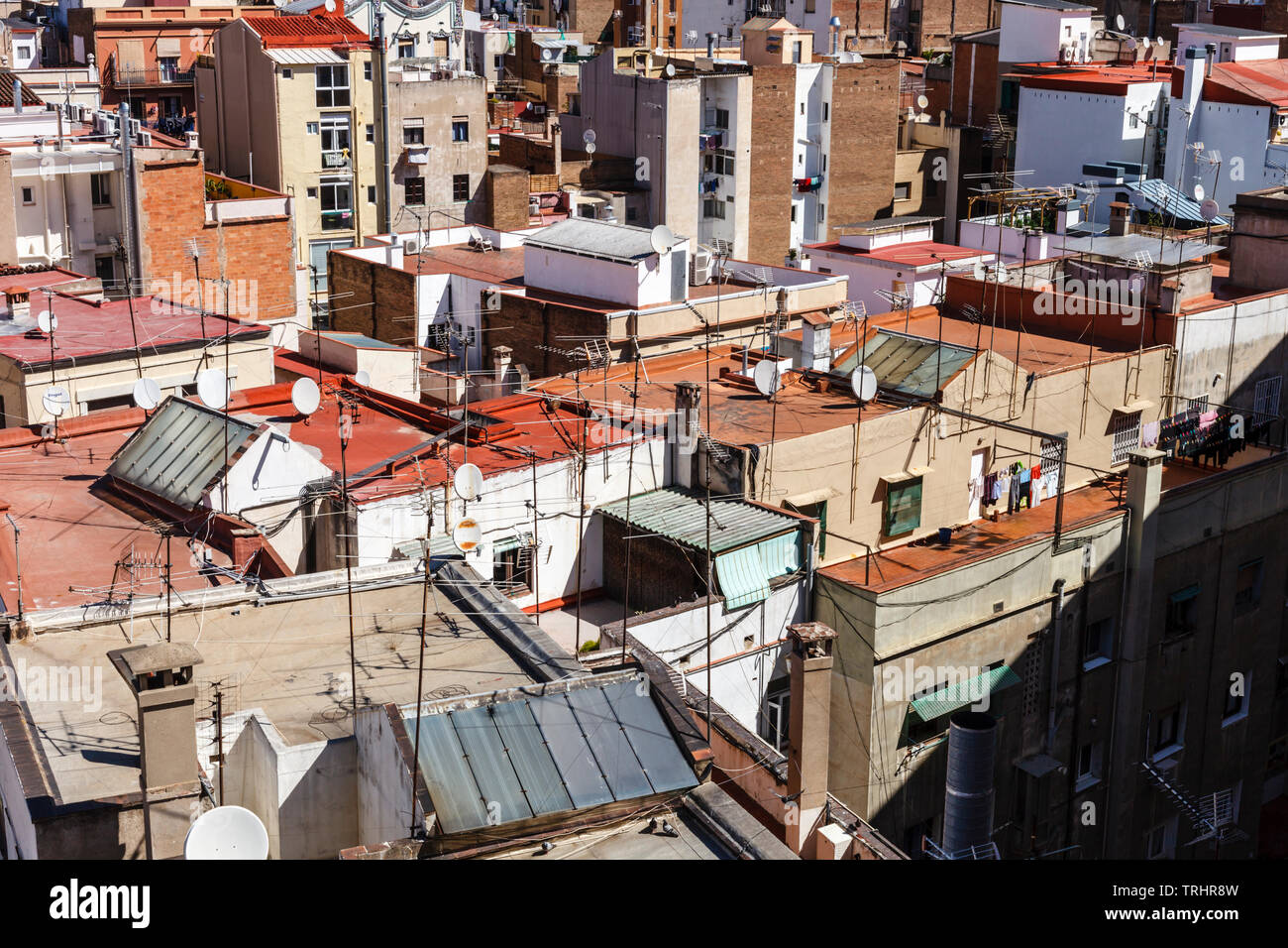 Rooftops in barcelona hi-res stock photography and images - Alamy