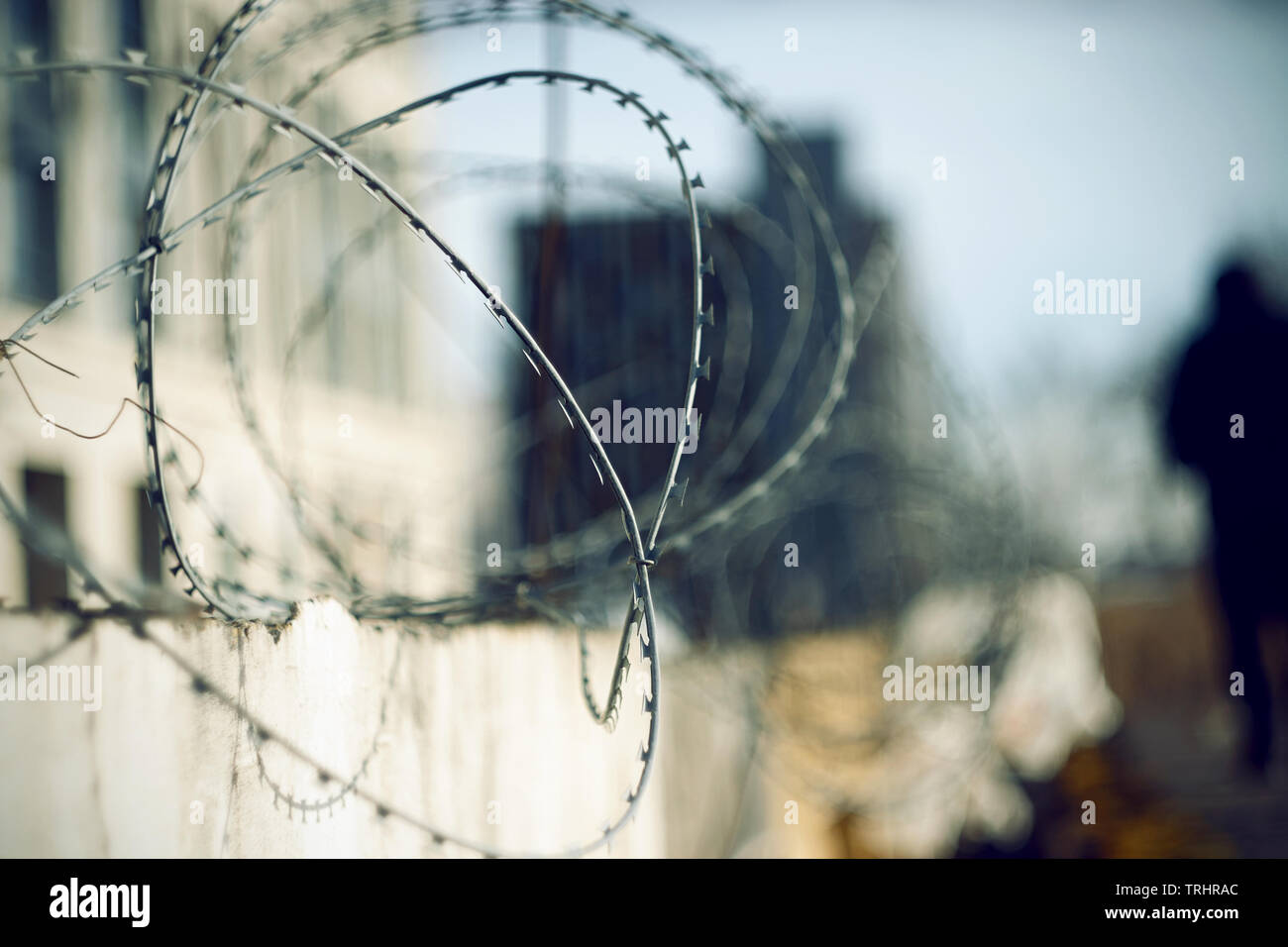 Prisoner war in barbed wire hi-res stock photography and images - Alamy