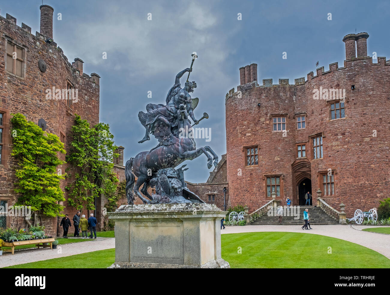 Powis castle, Wales Stock Photo - Alamy