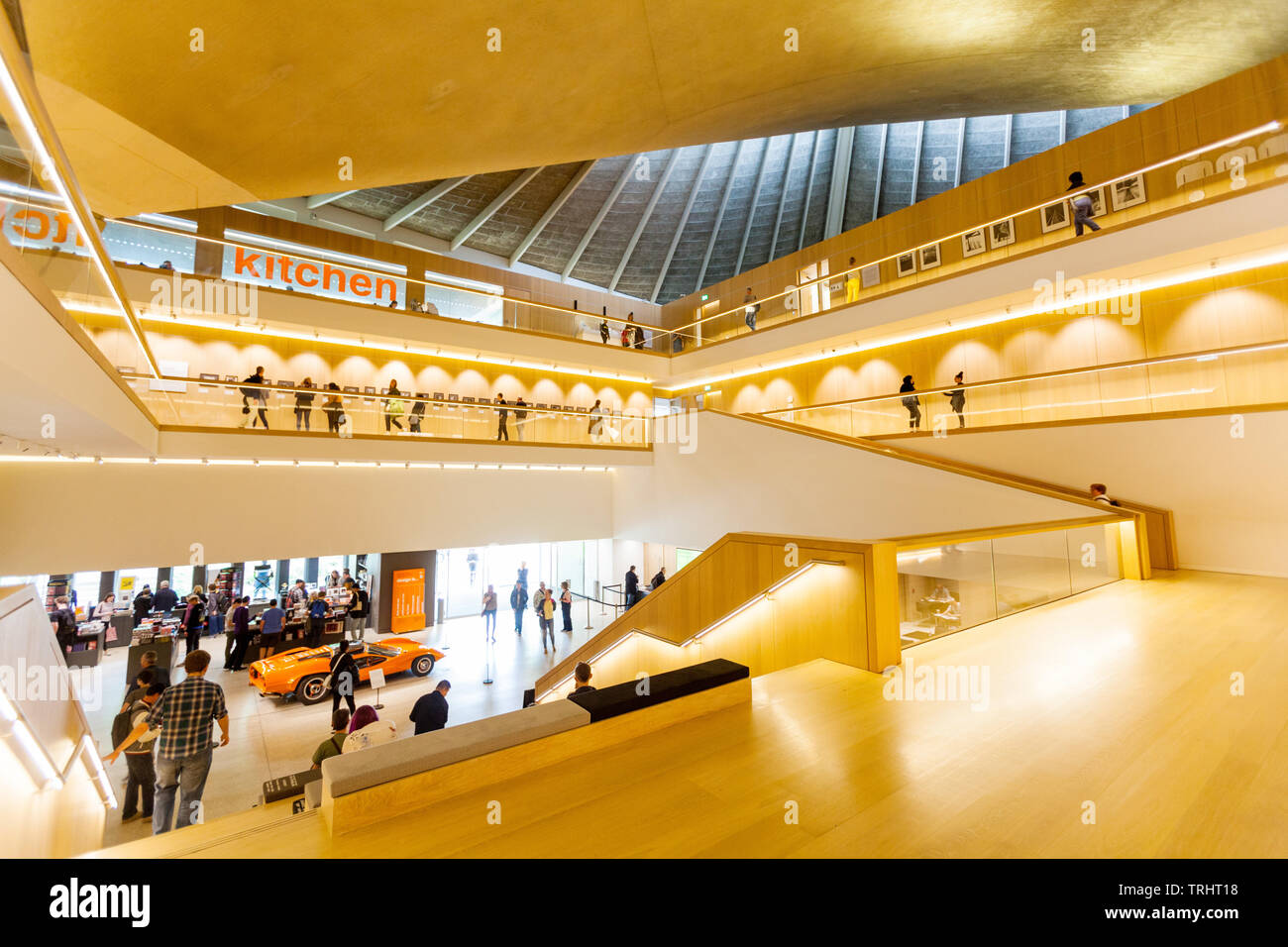 Interior view of the Design Museum in the former Commonwealth Institute ...