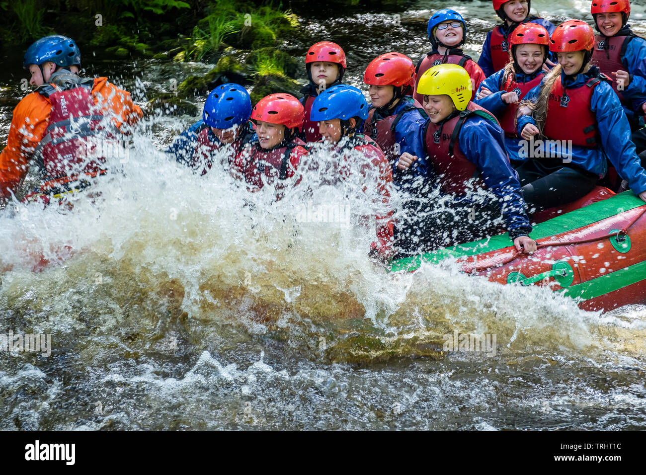 White water rafting at the National White Water Centre on the River ...