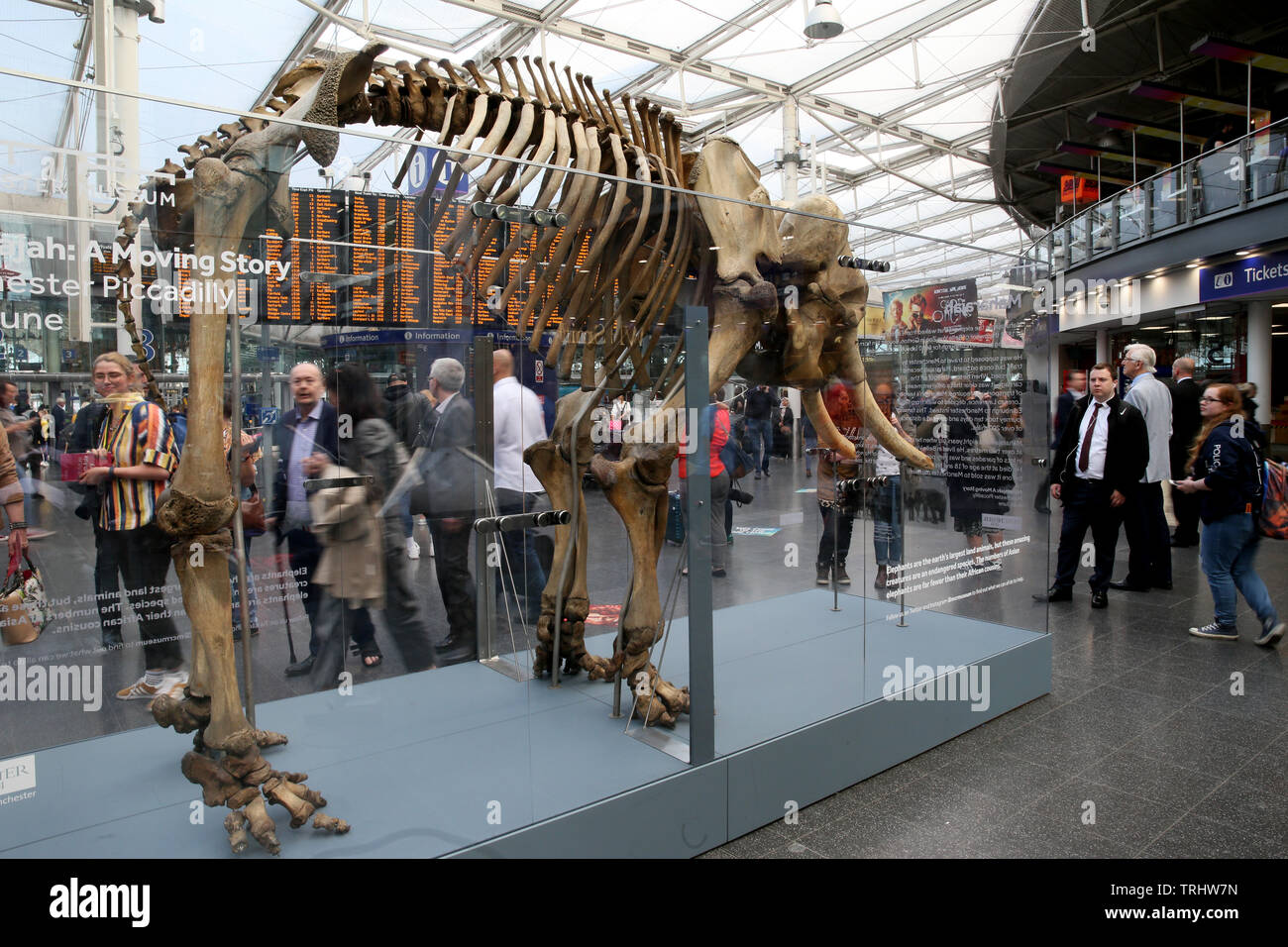 Manchester, UK, 6th June, 2019. Travellers passing through Piccadilly ...
